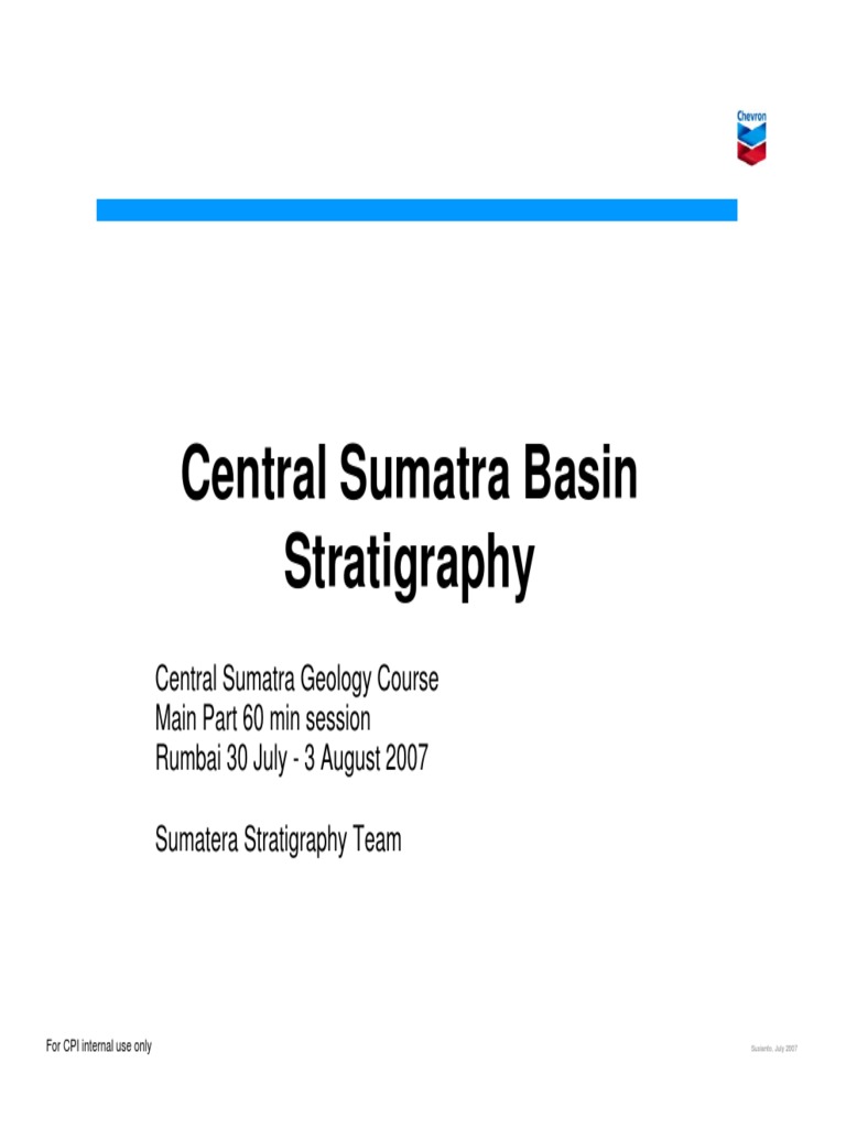 Central Sumatra Basin Stratigraphy | PDF | Rift | Petroleum Reservoir