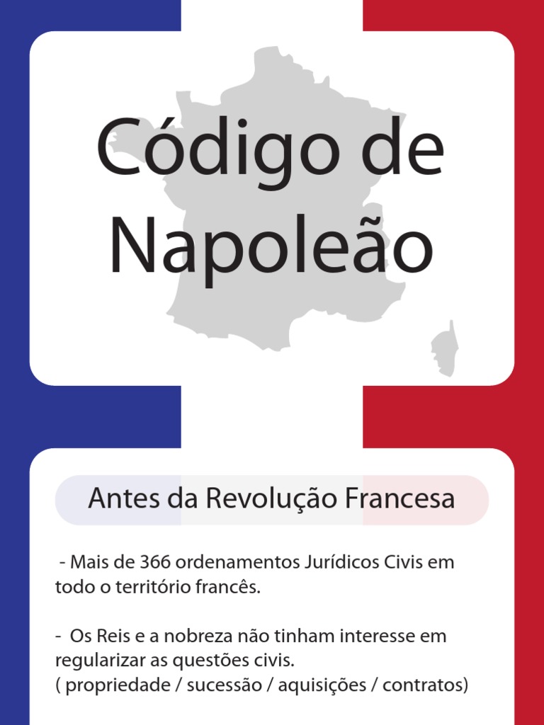Código de Napoleão | Napoleão | Revolução Francesa