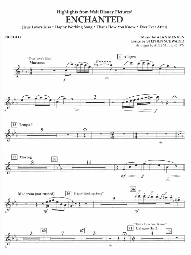 Enchanted: Musicby Alan Menken N | PDF