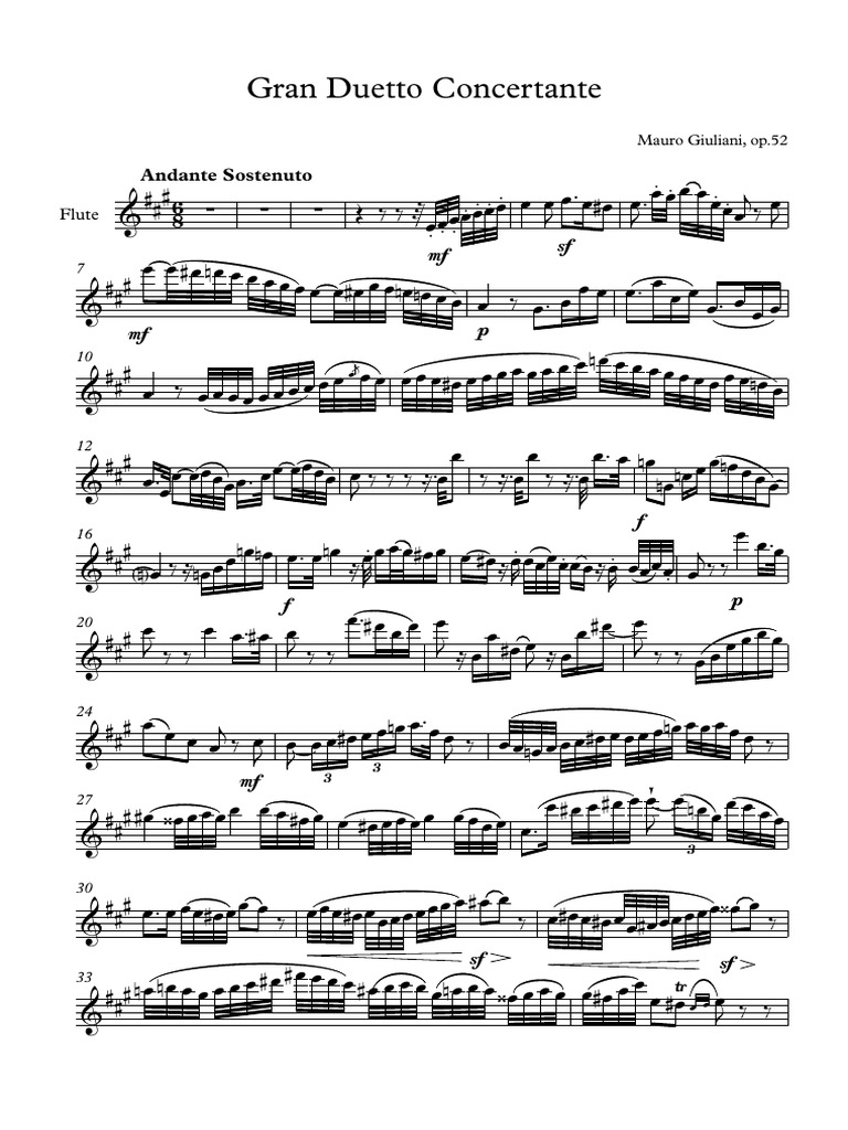 Gran Duetto Concertante (1º And.) | PDF