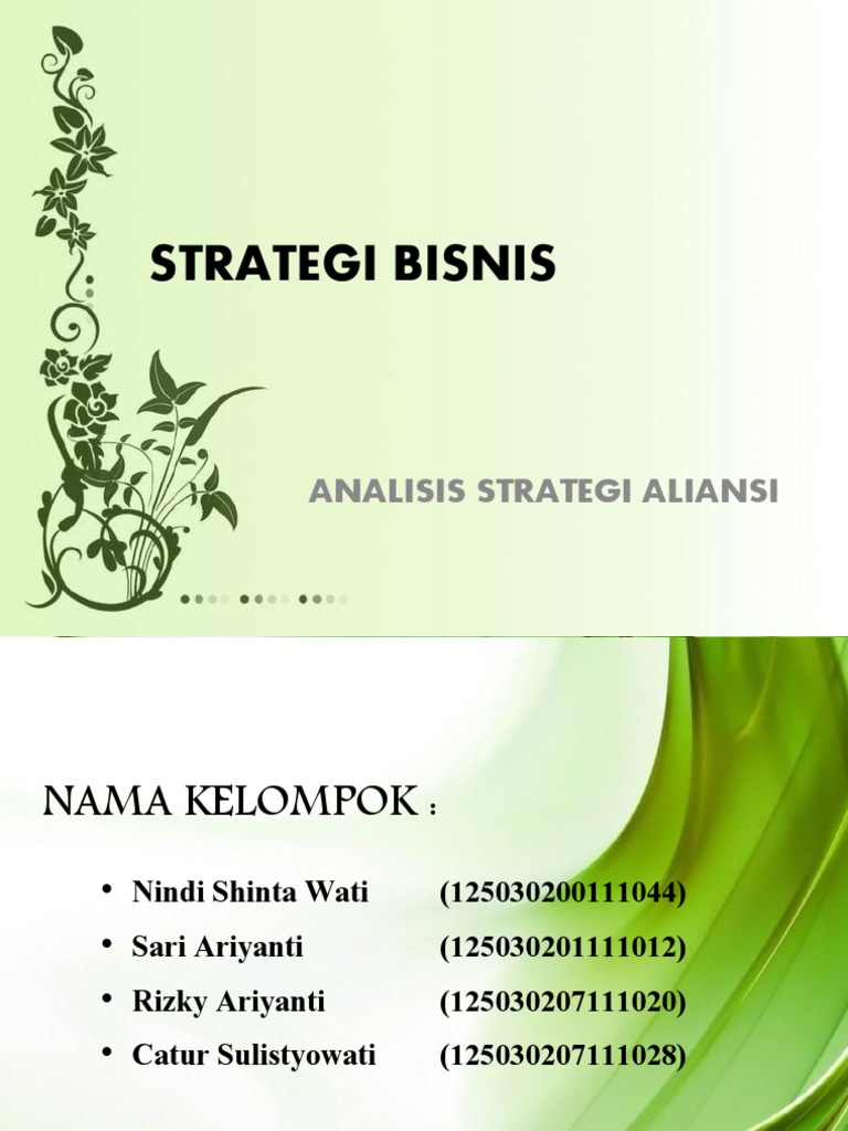 Strategi Bisnis (Strategi Aliansi) | PDF