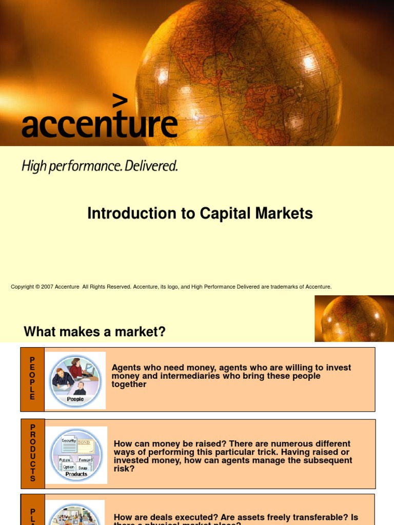 Introduction To Capital Markets | PDF | Bonds (Finance) | Option (Finance)