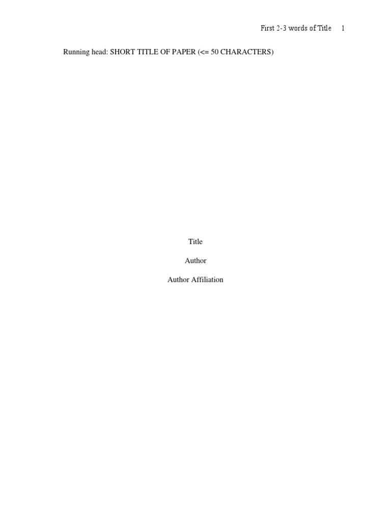 A Pa Style Template | PDF | Citation | Paragraph