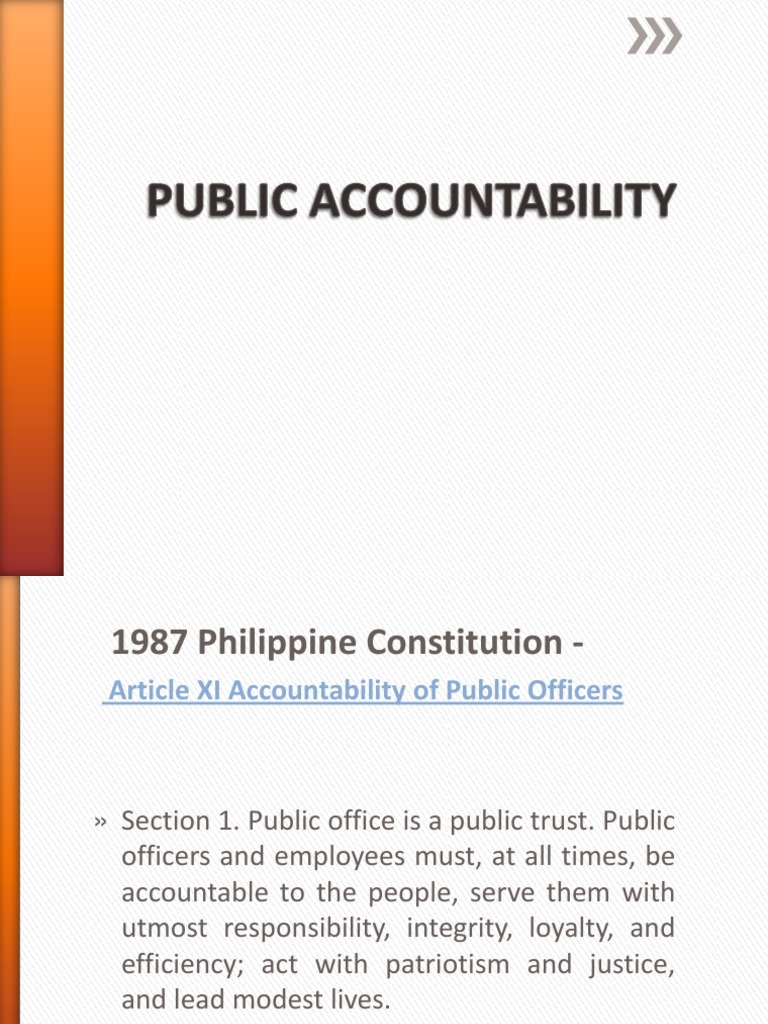 Public Accountability - Lecture | PDF | Accountability | Autonomy