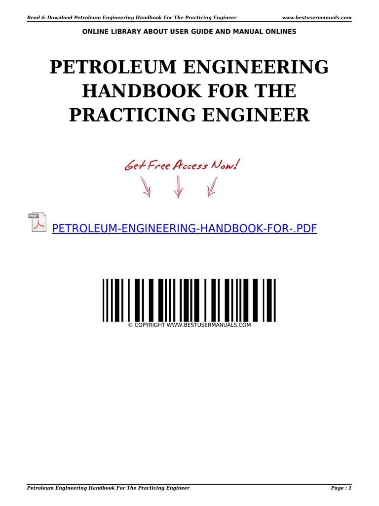 Petroleum Engineering Handbook For The Practicing Engineer | PDF | E ...