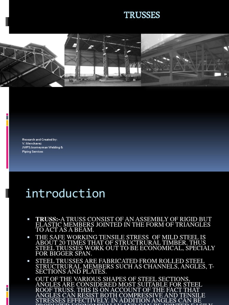 Trusses | PDF | Truss | Structural Steel