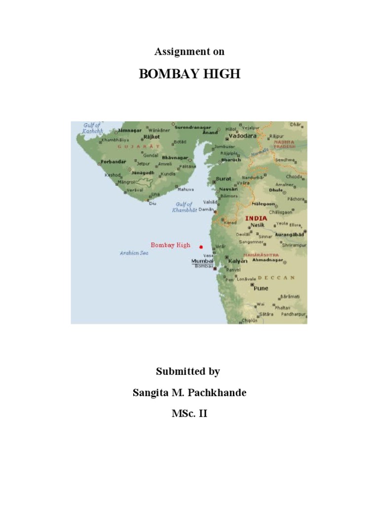 Mumbai Offshore Basin Oil Fields Map | PDF | Sedimentary Basin ...