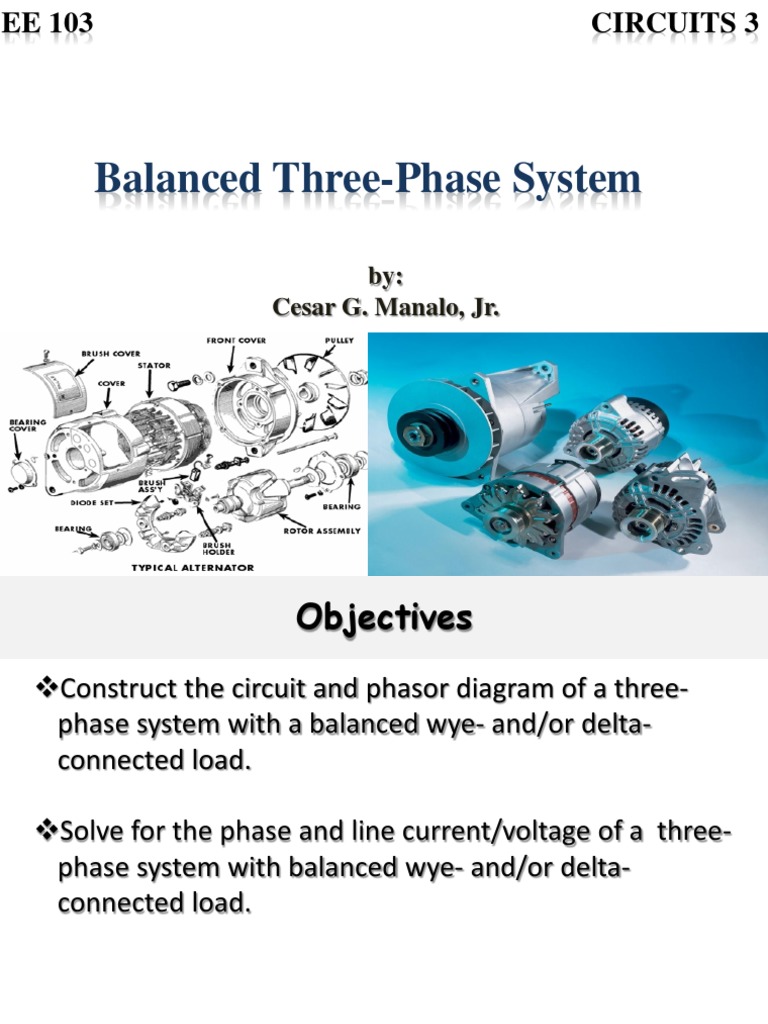 Balanced Three Phase System Pdf Electricity Electromagnetism