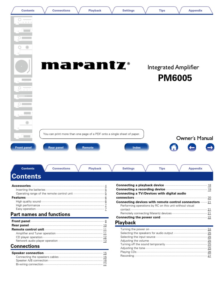 Pm6005n Eng CD-rom Ug v00 | PDF | Loudspeaker | Phonograph