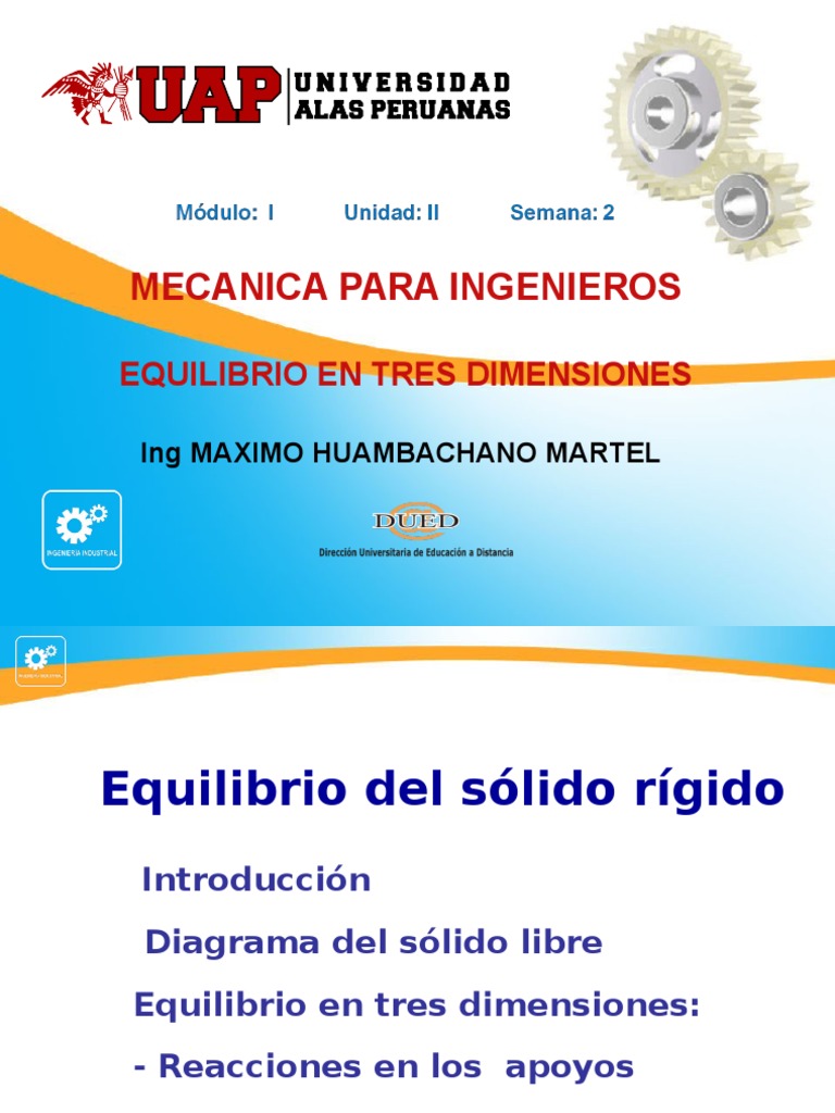 Equilibrio en Tres Dimensiones | PDF | Eje | Espacio