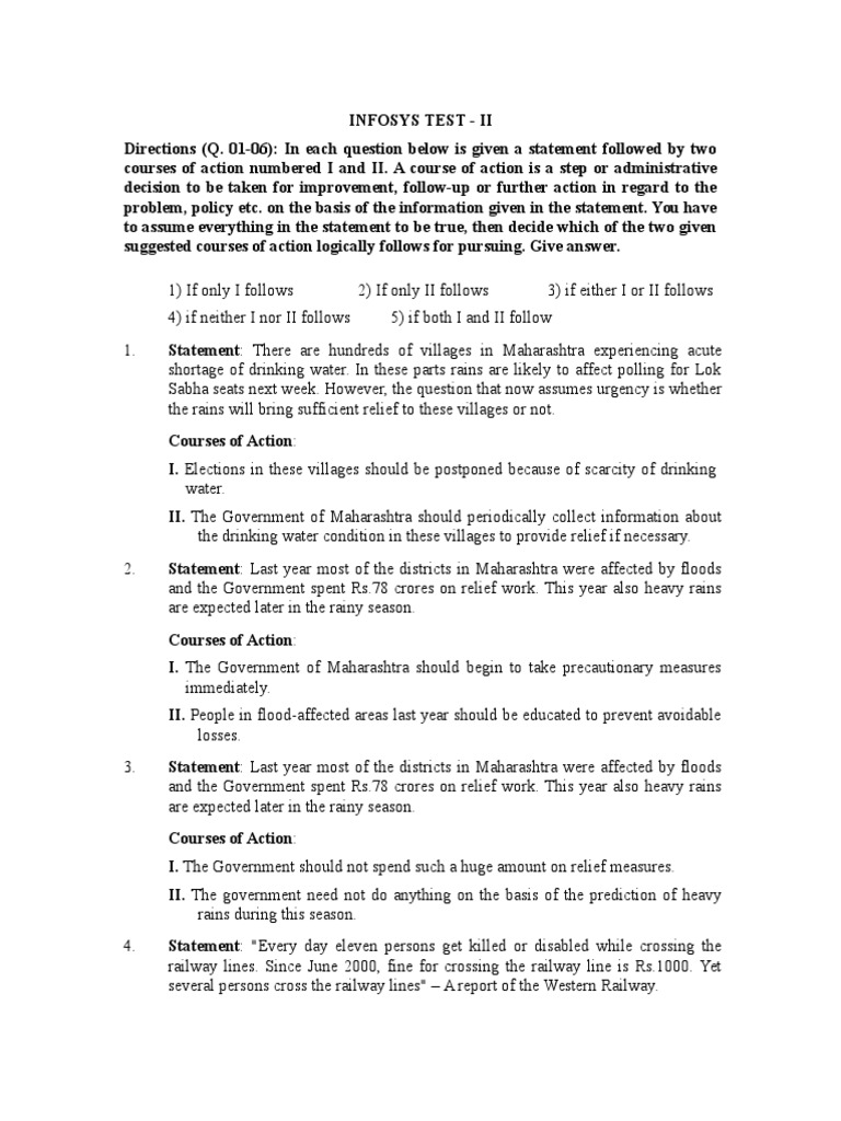 Infosys Test II | PDF | Italy | Traditions