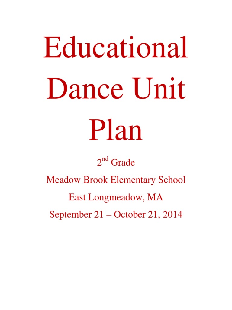 Dance Unit Plan | Educational Assessment | Lesson Plan | Free 30-day ...