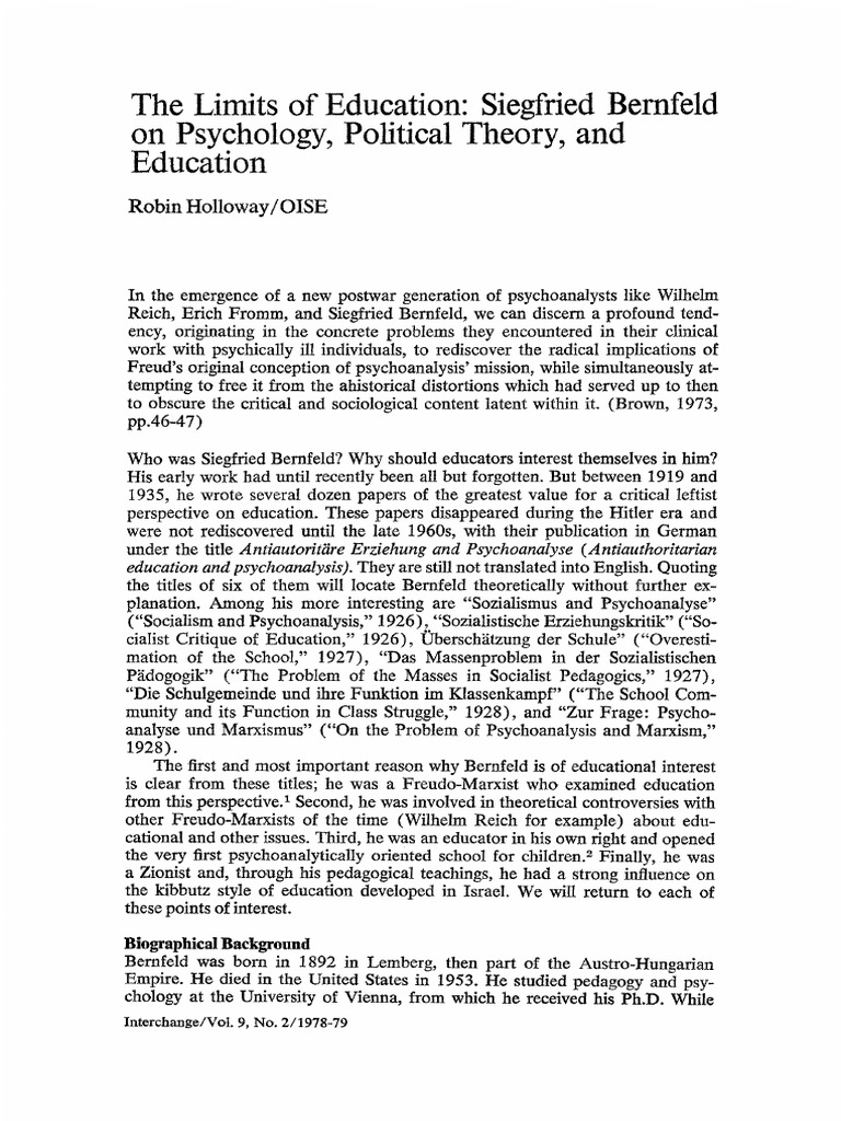 Limits of Education | PDF | Oedipus Complex | Marxism