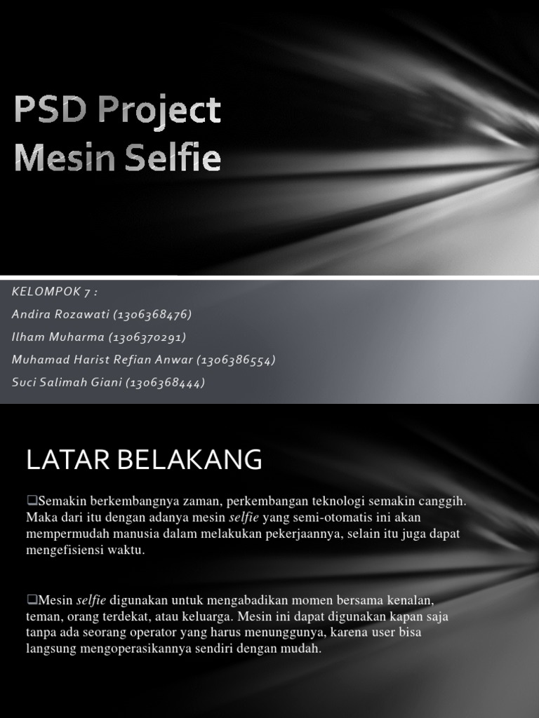 UAS PSD Project - Mesin Selfie | PDF | Bisnis | Komputer