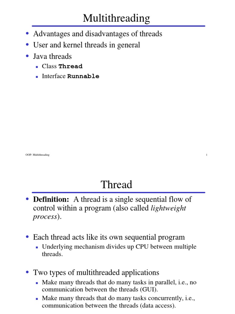 Multi Threading Pdf Thread Computing Concurrent Computing 7635