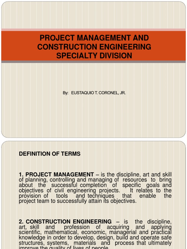 Project Management in Construction Engineering | PDF | Project ...