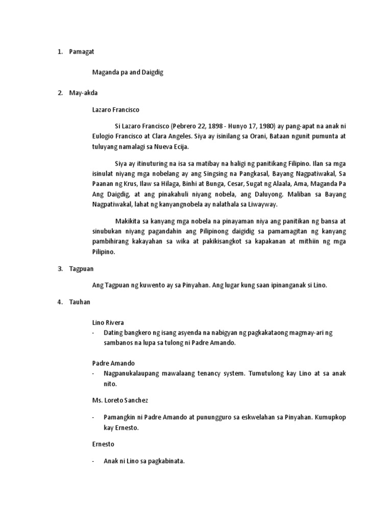 Maganda Pa Ang Daigdig | PDF