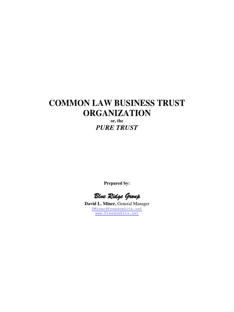 Non Statutory Trust Agreement | PDF | Trust Law | Trustee