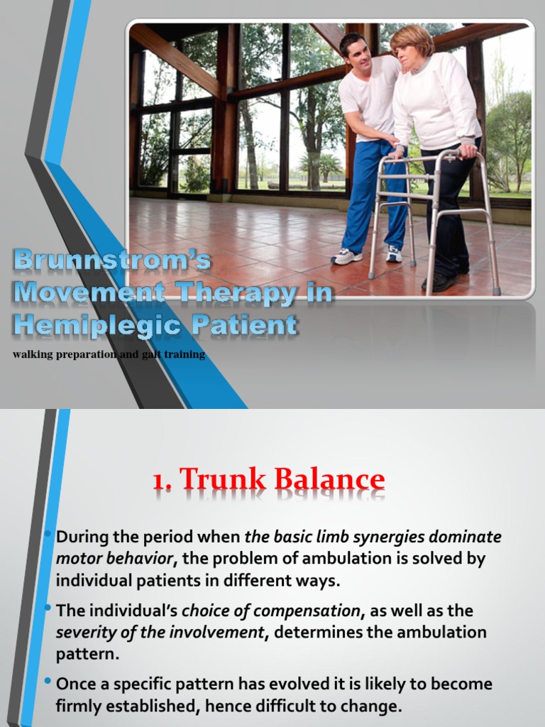 Brunnstrom's Movement Therapy in Hemiplegic Patient (Lower Limb) | PDF ...
