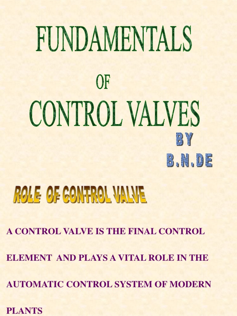 Control Valve | PDF | Valve | Fluid Dynamics