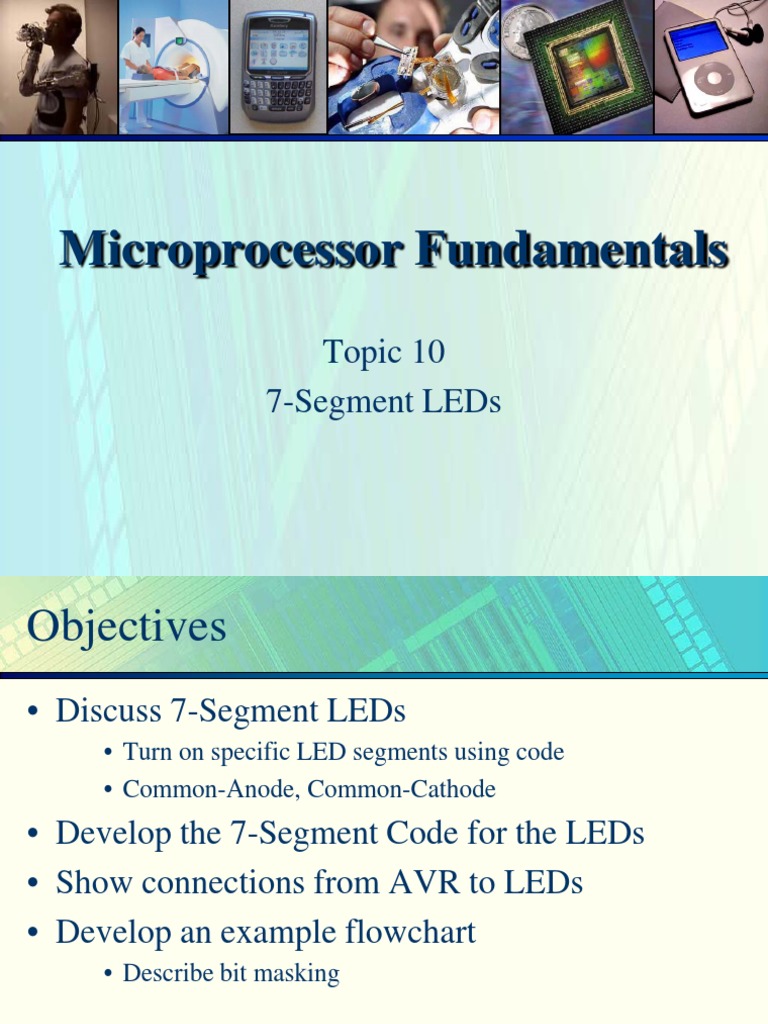 Microprocessor Fundamentals: Topic 10 7-Segment Leds | PDF | Porting ...