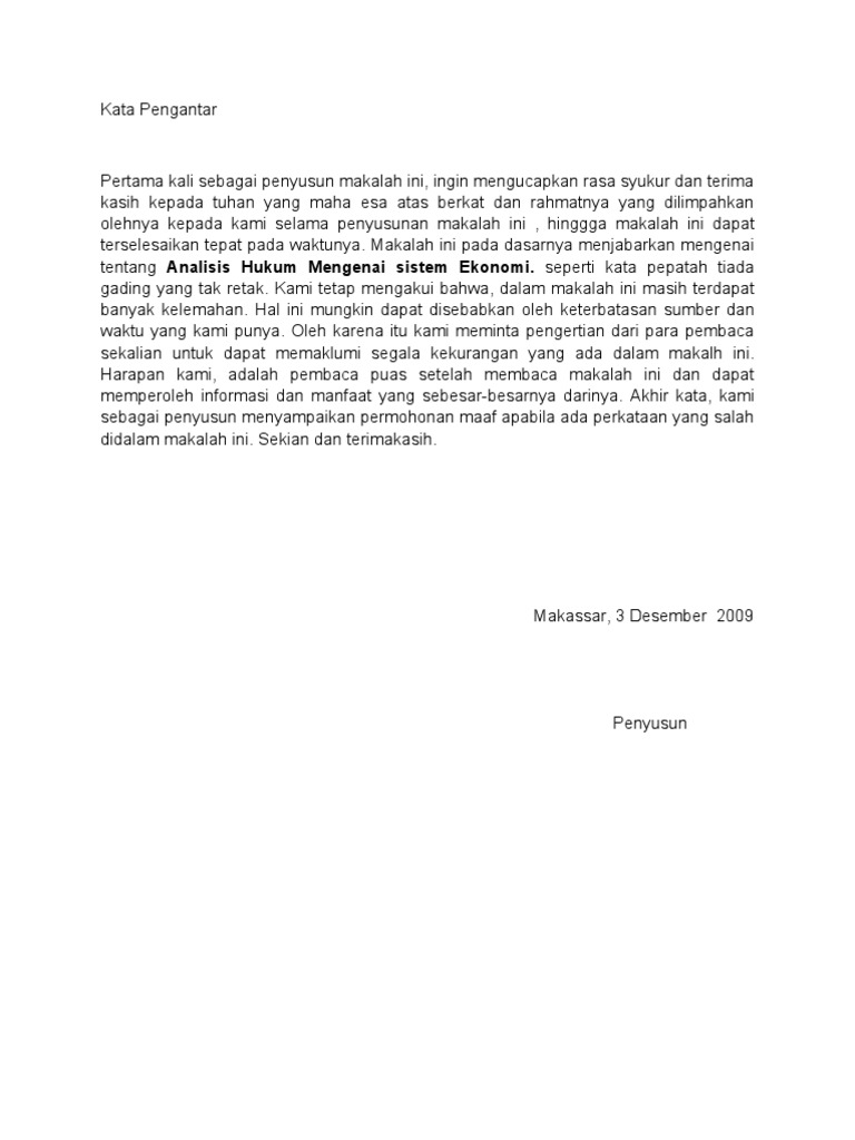 Makalah Hukum Ekonomi | PDF