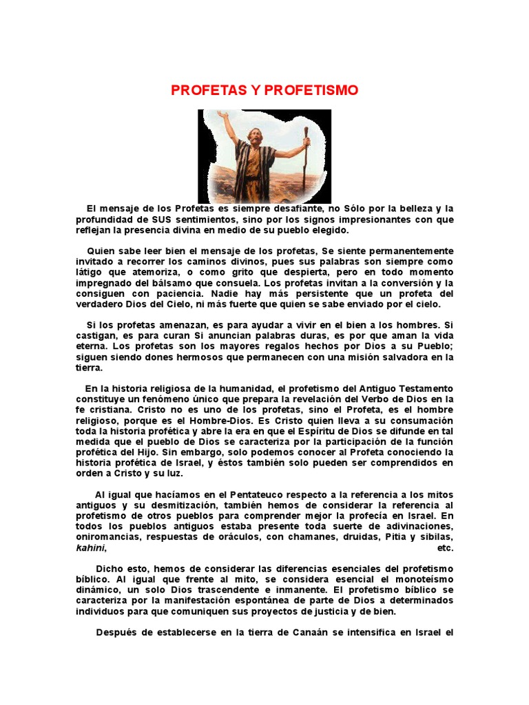 Los Profetas en Israel | PDF | Profeta | Ezequiel