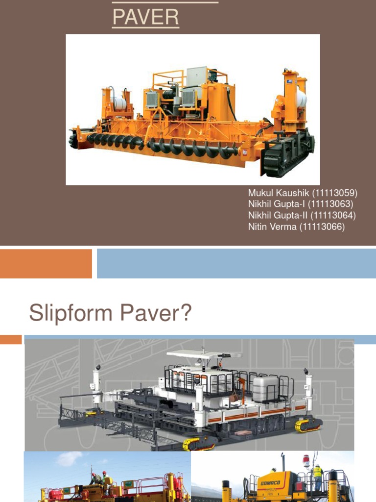 Slipform Paver Construction Guide | PDF