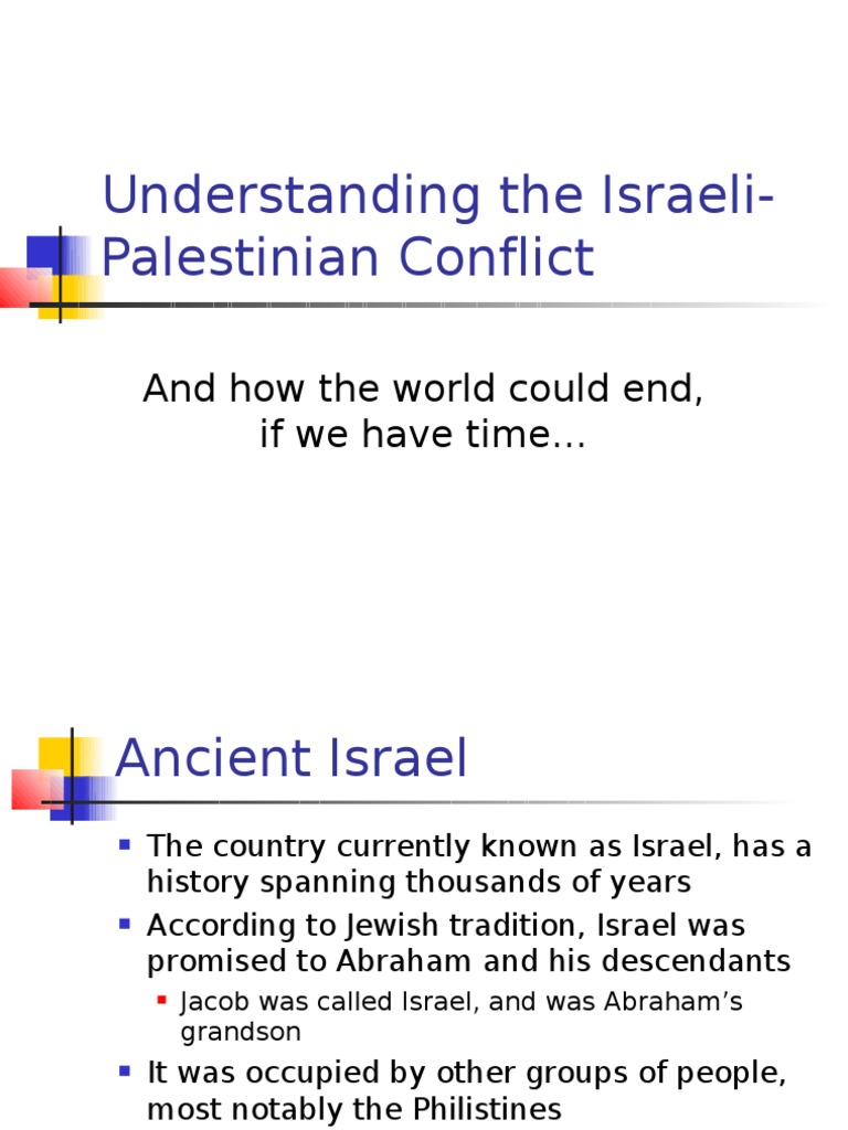 History of Israeli-Palestinian Conflict | PDF | Palestine (Region) | Israel