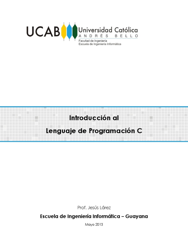 Introducción Al Lenguaje C | PDF | Lenguaje de programación | Compilador