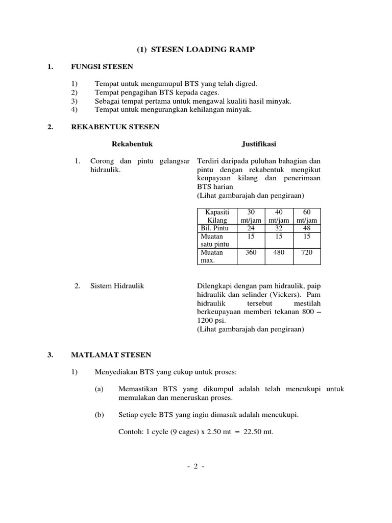 Nota Stesen Loading Ramp & Marshalling Yard | PDF