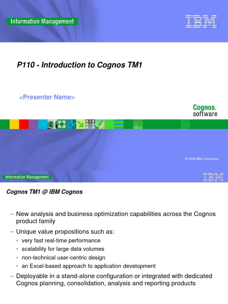 TM1 Introduction | PDF | Computing | Software