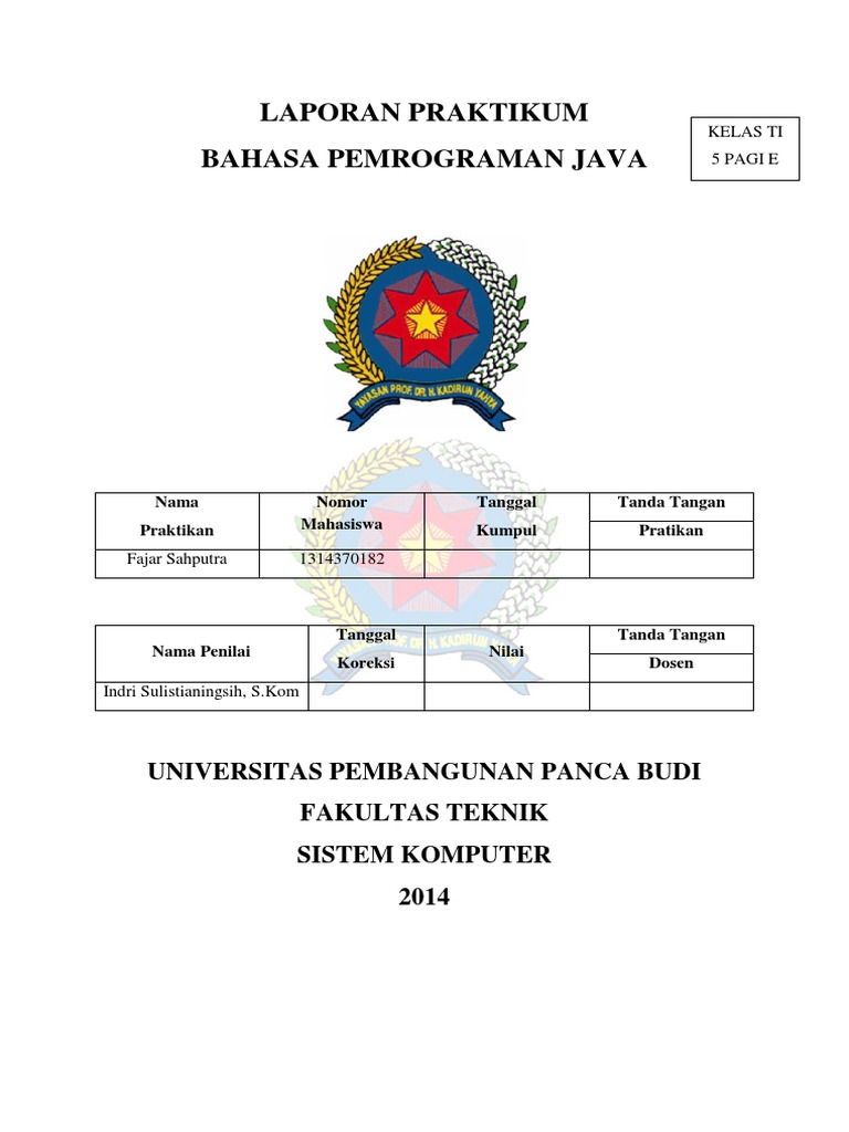 Laporan Praktikum Java | PDF