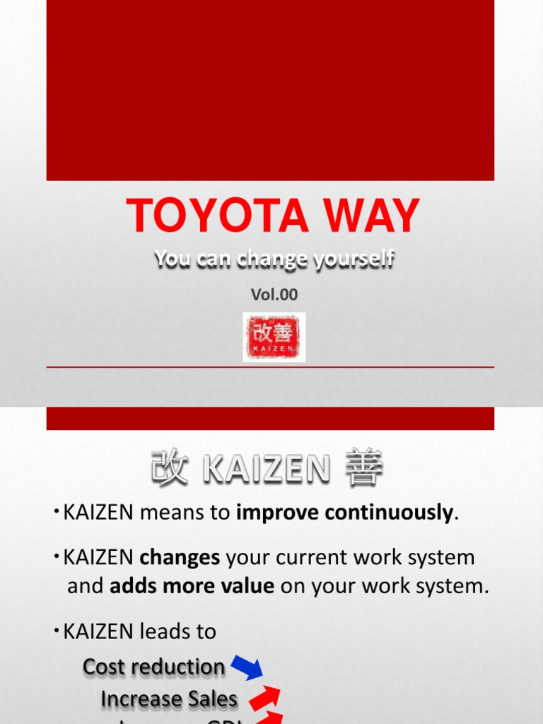 Kaizen: Boost Efficiency the Toyota Way | PDF | Business | Computers