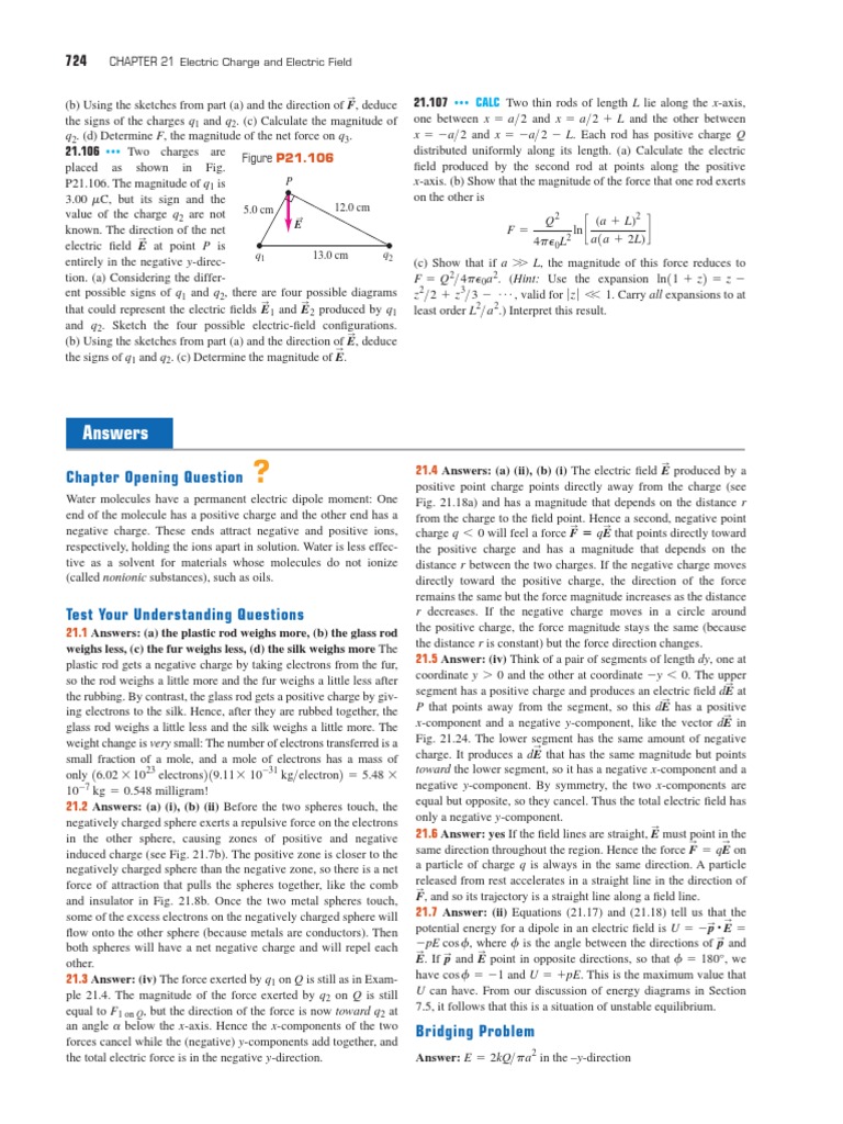Physics II Problems (10).pdf | Electric Charge | Ion