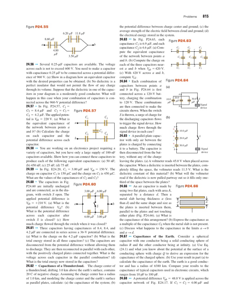 Capacitance of Thundercloud Charge Center | PDF | Capacitor | Series ...
