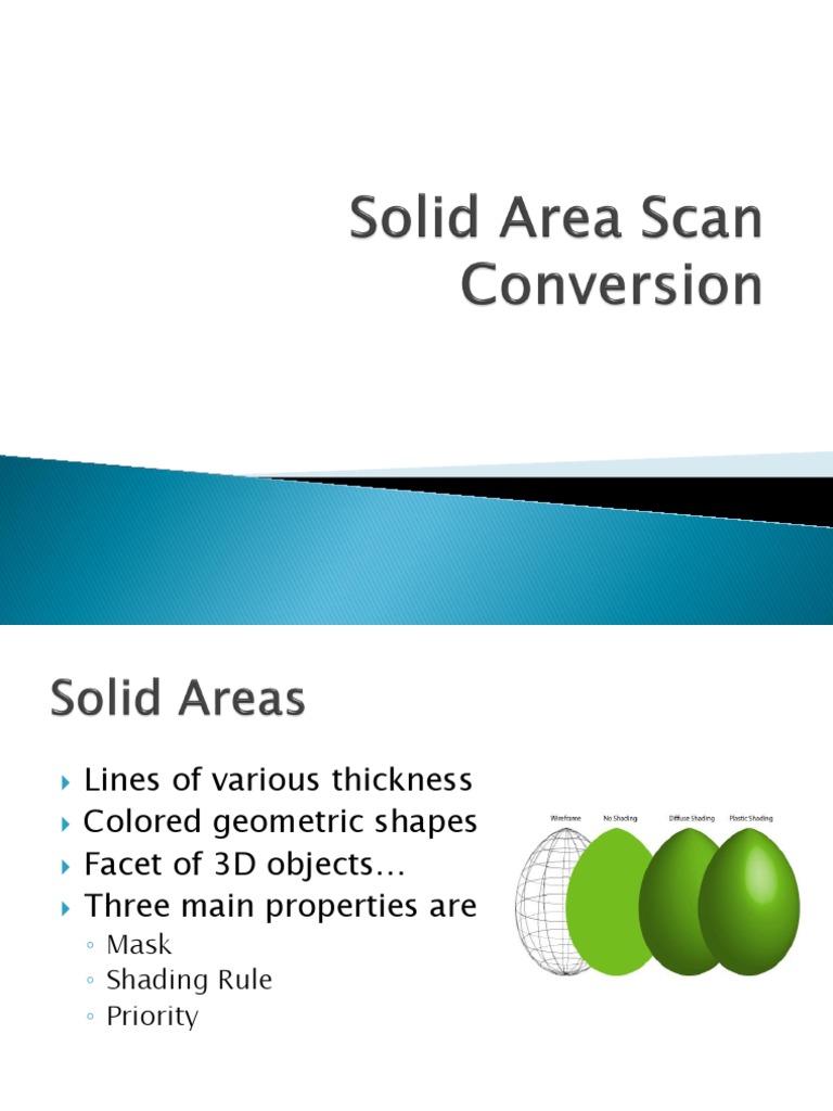 Solid Area Scan Conversion | PDF | Computer Graphics | Areas Of Computer Science