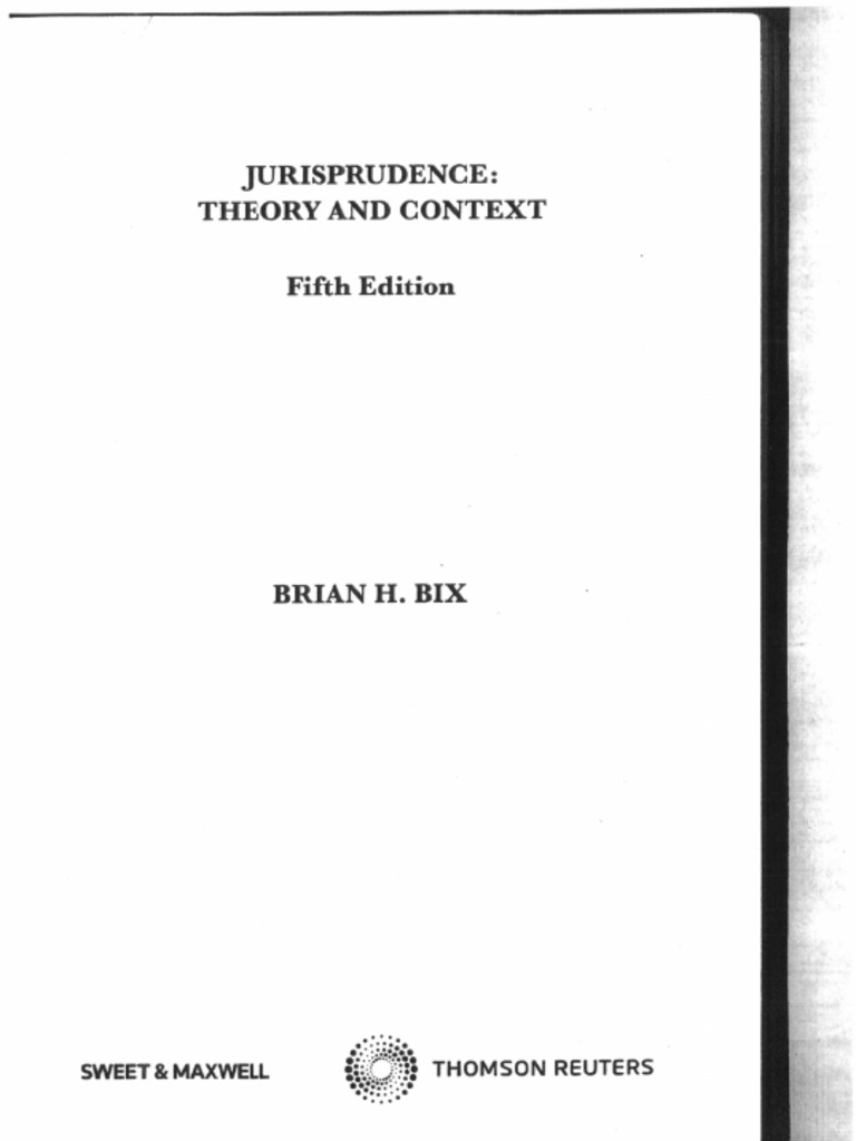Brian Bix Jurisprudence Theory and Context | PDF | Legal Ethics ...