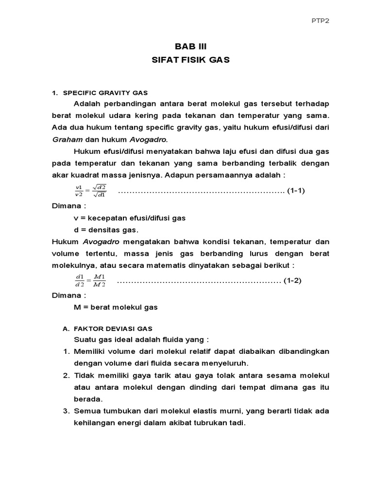 Sifat Fisik Gas | PDF | Sains & Matematika