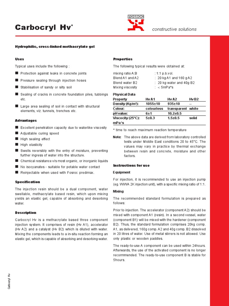 Carbocryl HV PDF | PDF | United Arab Emirates | Concrete