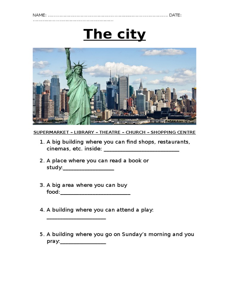 City Landmarks and Their Functions | PDF | Art | Foreign Language Studies