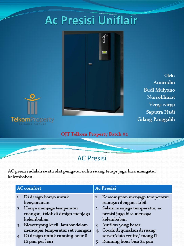 AC Presisi Uniflair | Temperature | Building Technology