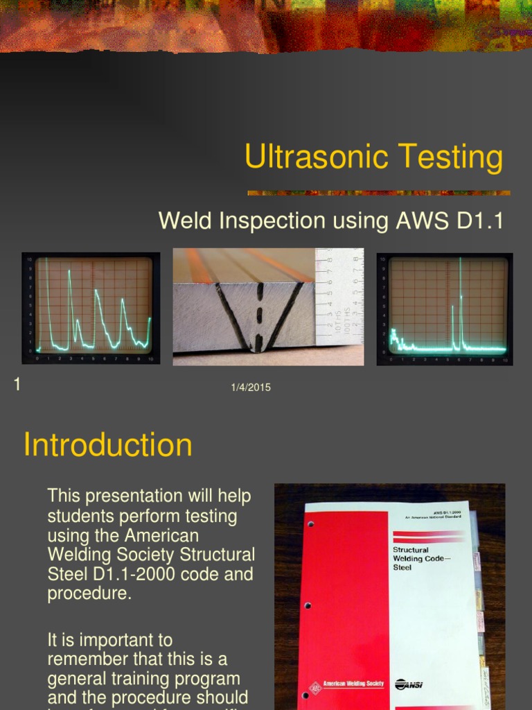 Ut Weld Inspection Using Aws d1.1 | PDF | Attenuation | Decibel