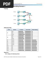 12.9.2 Packet Tracer - Implement A Subnetted IPv6 Addressing Scheme | PDF | I Pv6 | Network ...