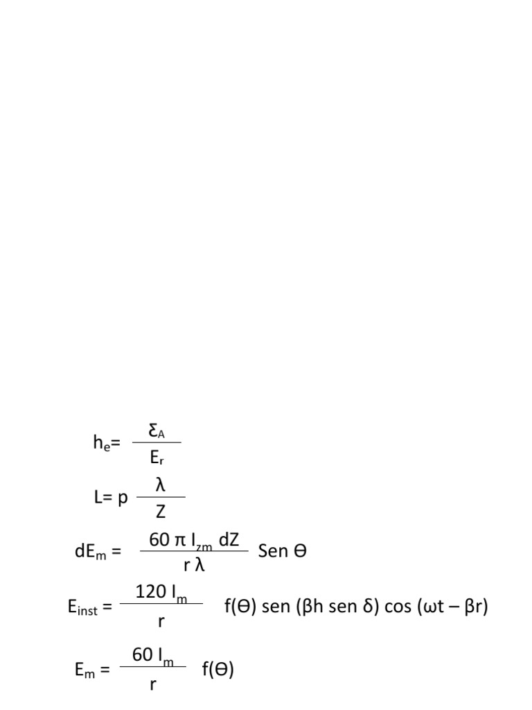 Formulas de Lineas de Transmision | PDF