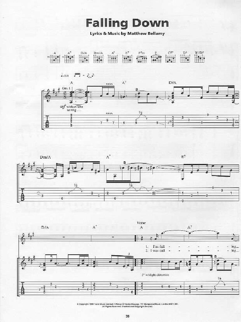 Muse - Falling Down | PDF