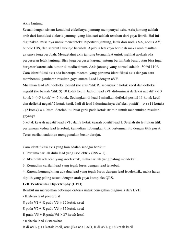 Axis Jantung | PDF