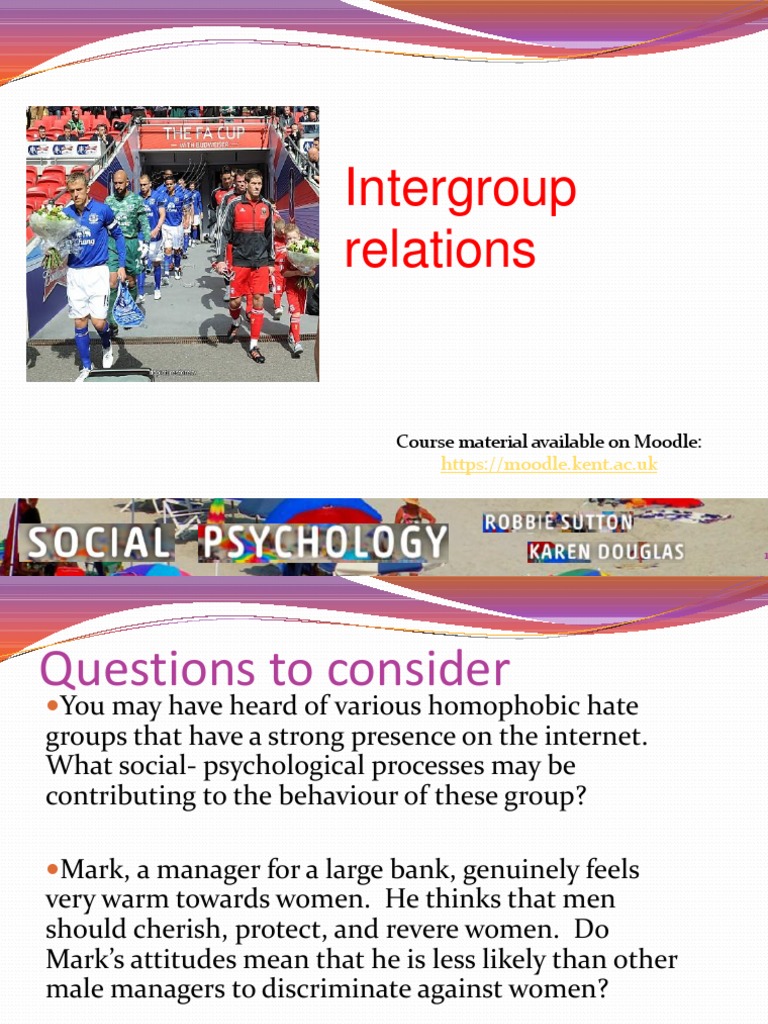 Intergroup Relations SP302 | Stereotypes | Prejudices