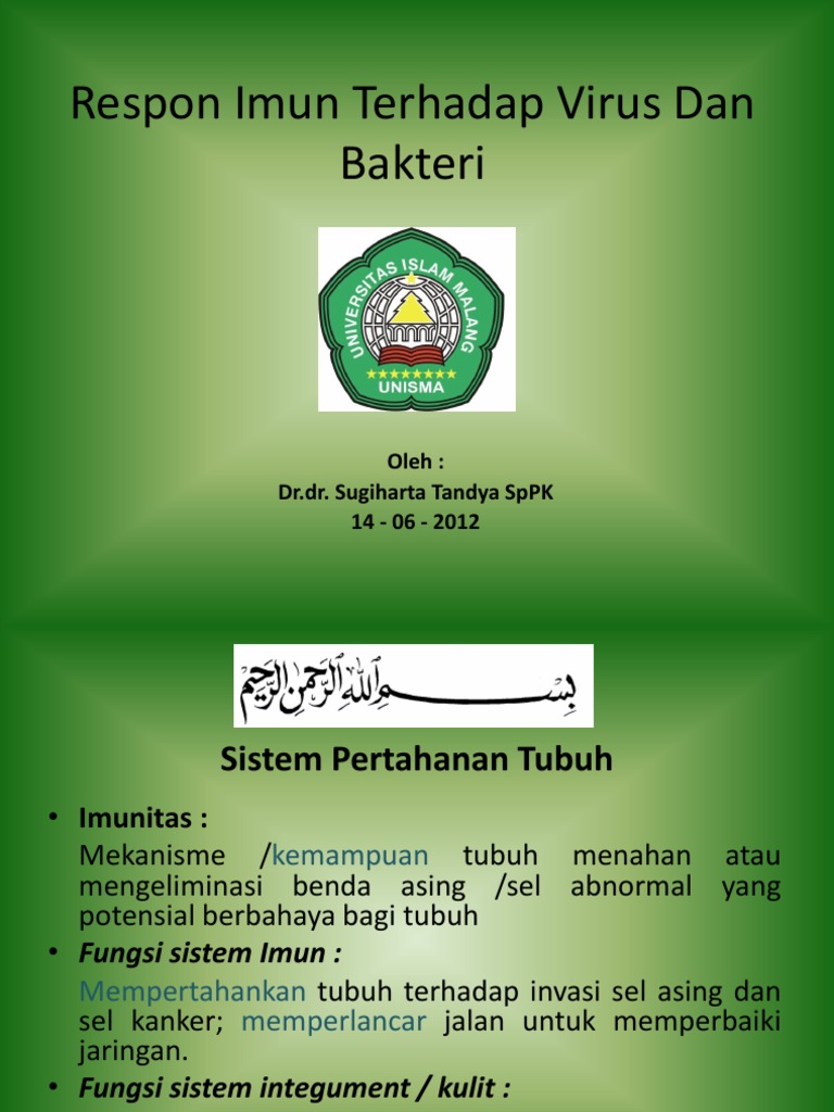 Respon Imun Terhadap Virus Dan Bakteri | PDF