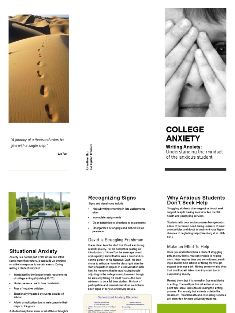 Anxiety Brochure | PDF | Anxiety | Mental Disorder